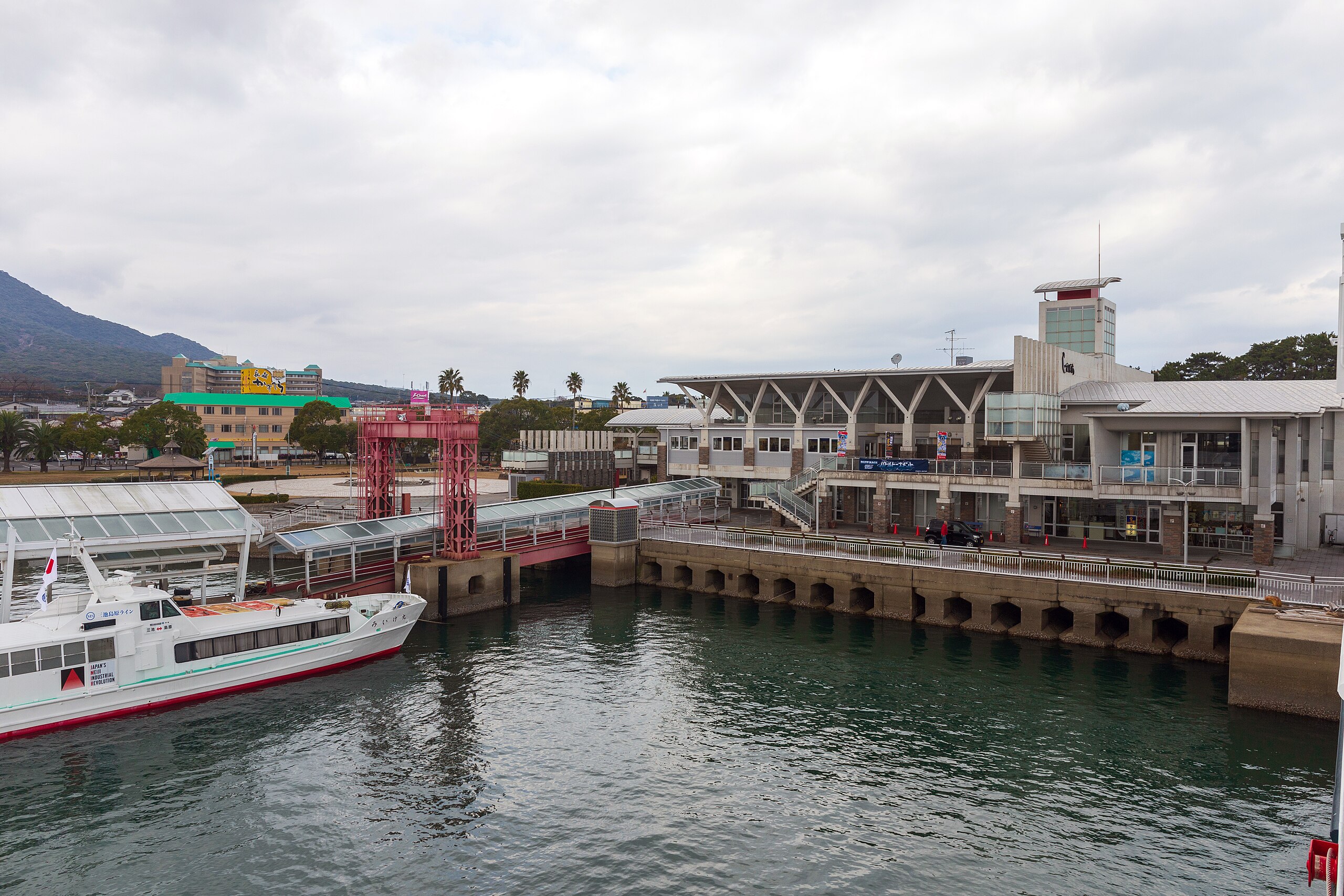 Japan – Kyusho Ferry: Shimabara – Kumamoto über die Ariake Sea ...