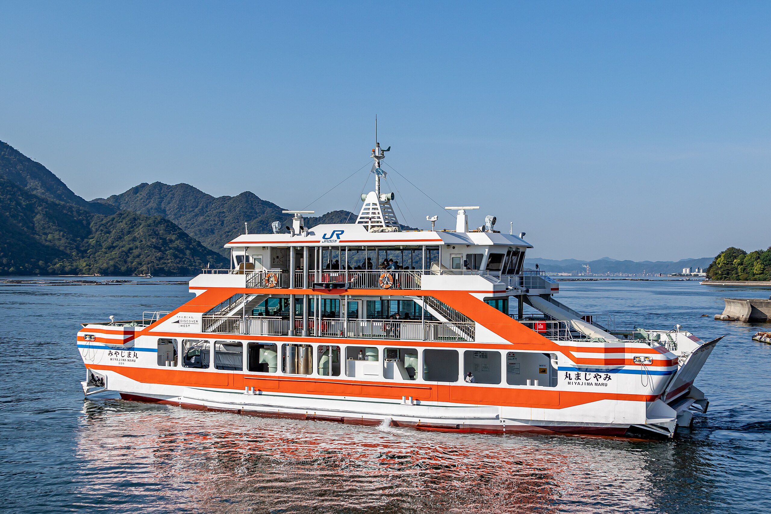Japan – JR West Miyajima Ferry: Miyajimaguchi – Miyajima ...